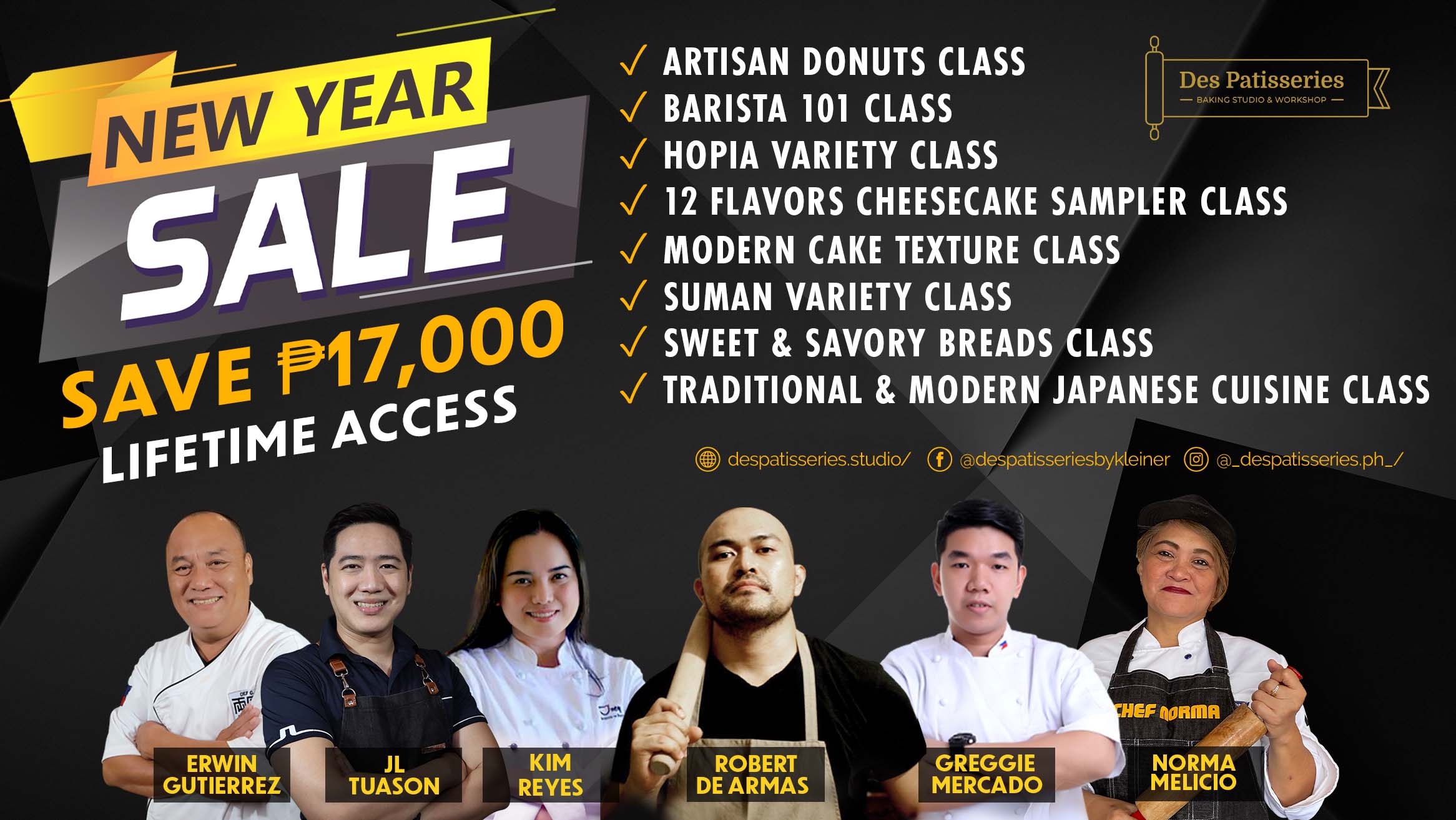 NEW YEAR SUPER SALE - Des Patisseries